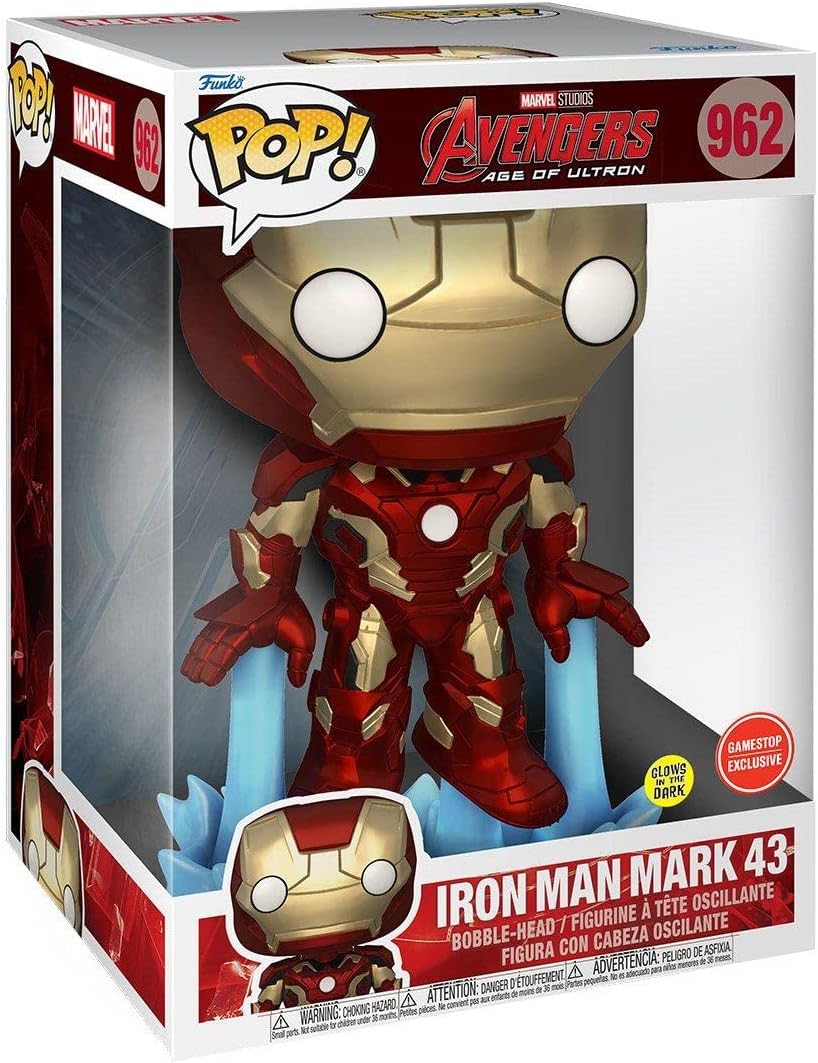 Funko Marvel Studios Avengers Age of Ultron Iron Man 10" Glow in the D ...
