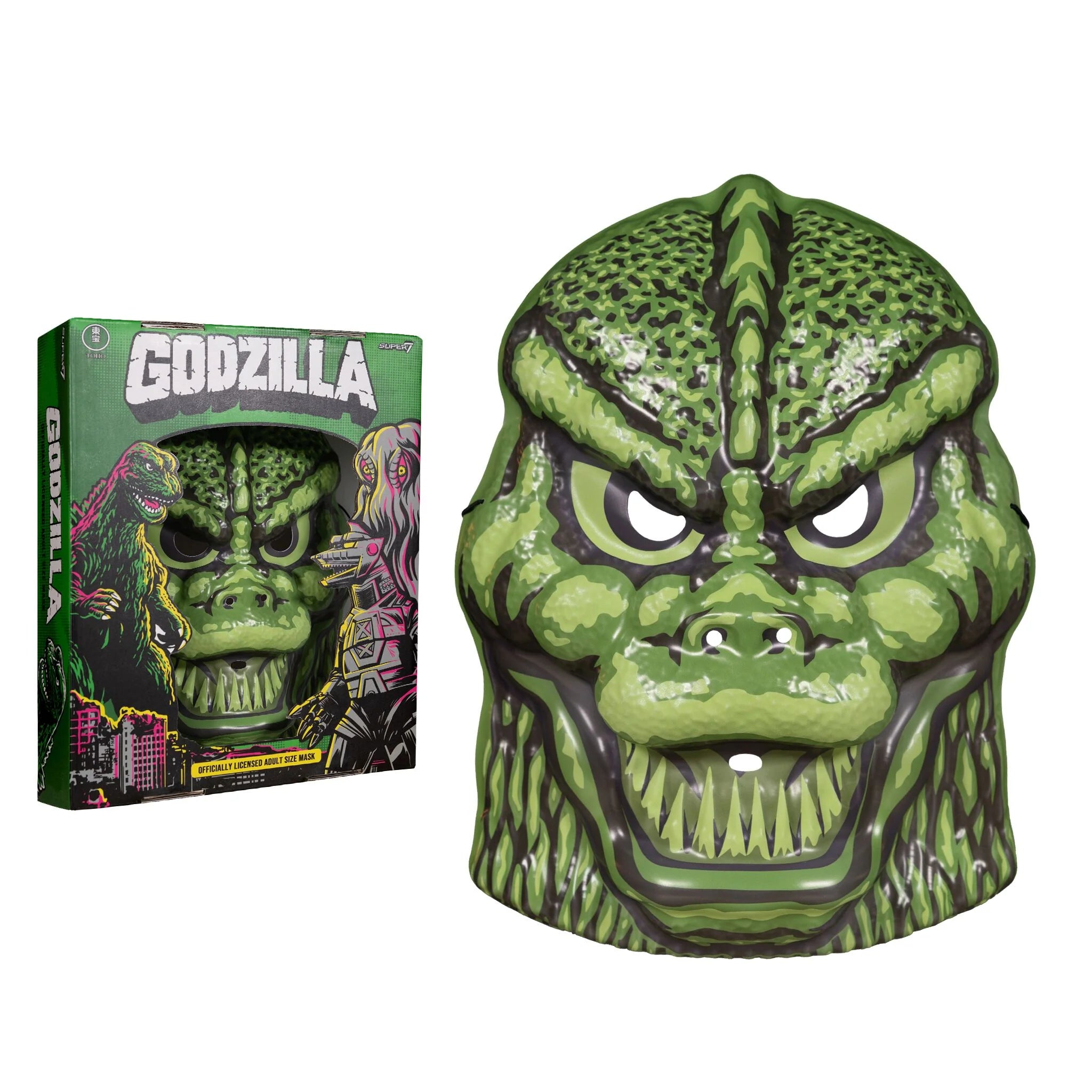 Super 7 Godzilla Green Glow in the Dark Mask – Grotto Treasures