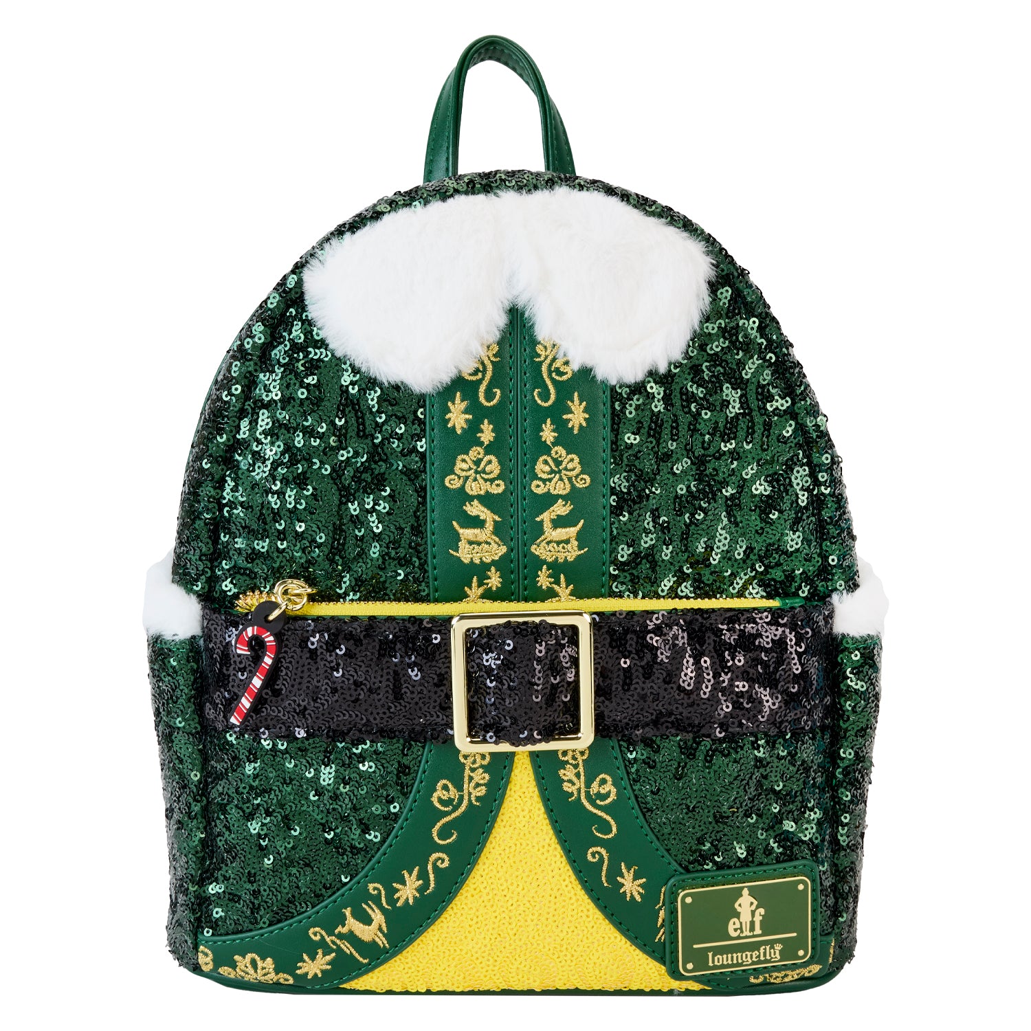 Loungefly Warner Brothers Elf Buddy Sequin Cosplay Mini Backpack ...