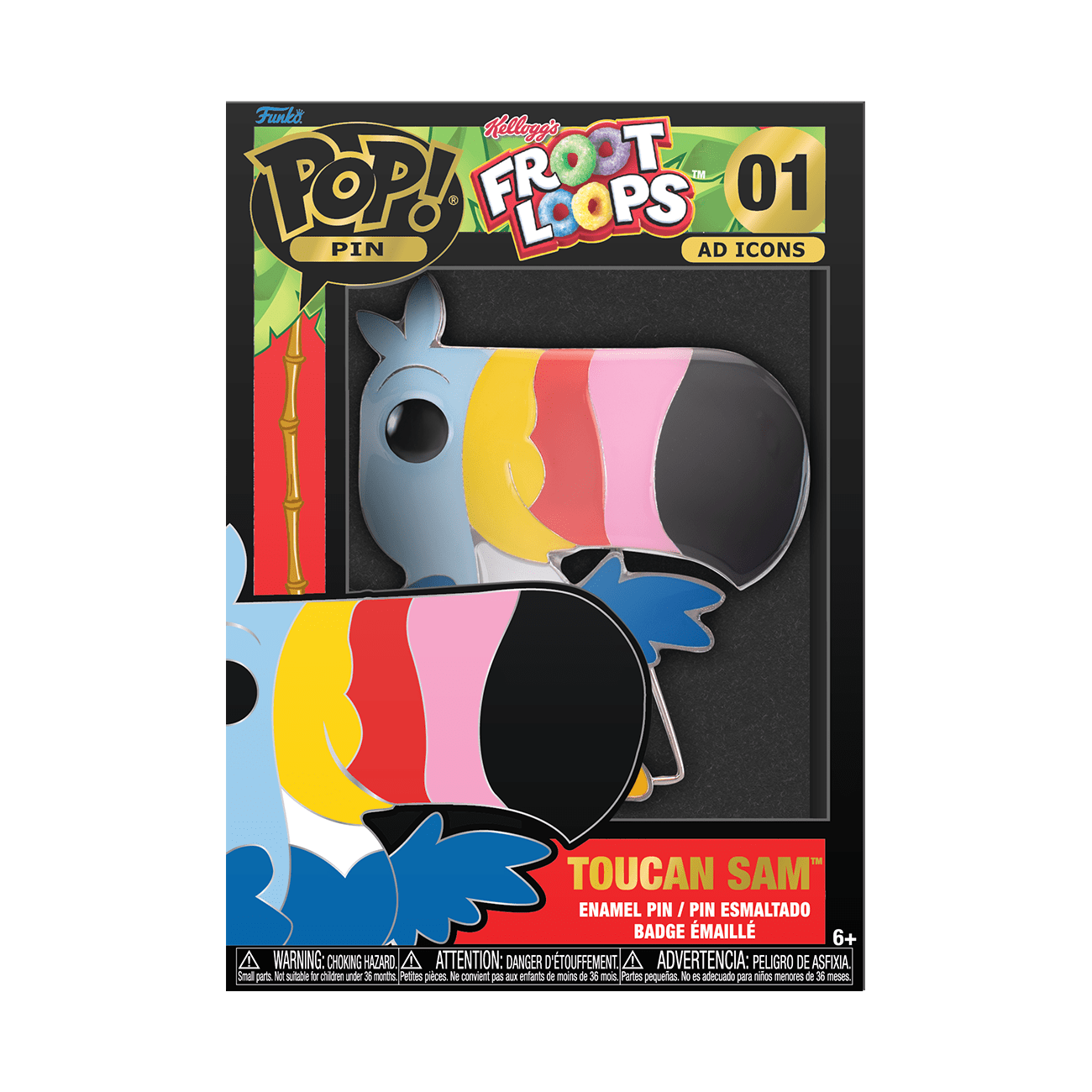 Loungefly Funko Pop! Pin Ad Icons Kellogg's Fruit Loops Toucan Sam ...