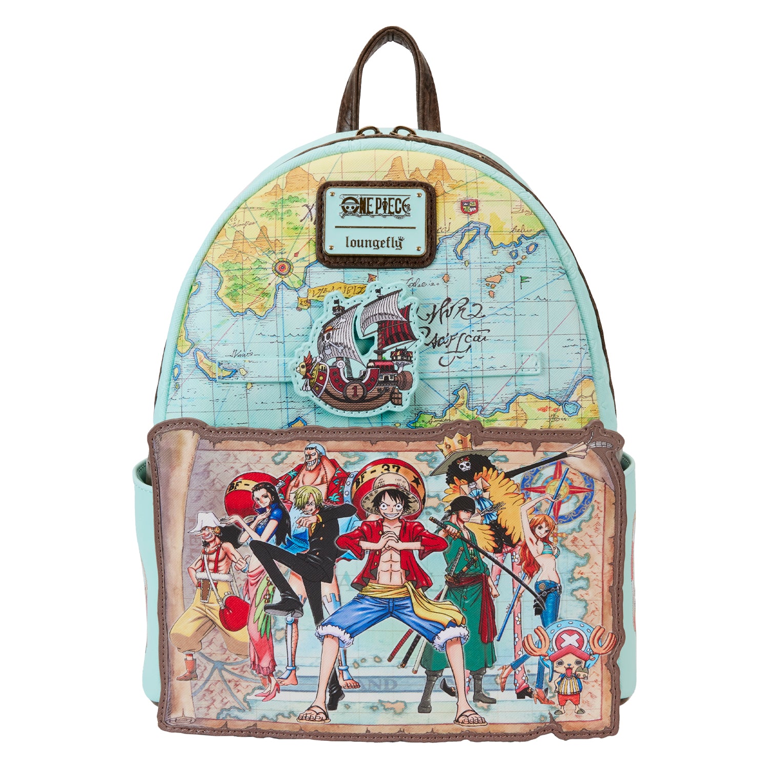 Loungefly Toei One Piece Puffy Gang Map Mini Backpack – Grotto Treasures