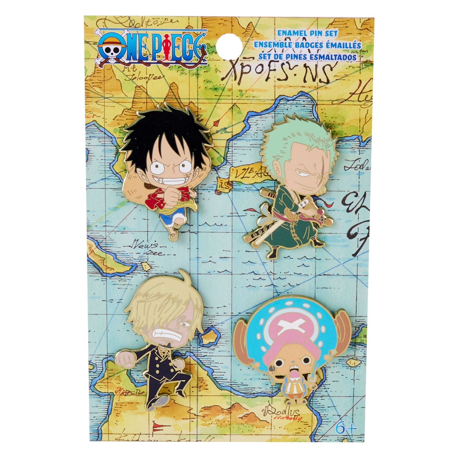 Loungefly Toei One Piece 4 Pc Pin Set – Grotto Treasures