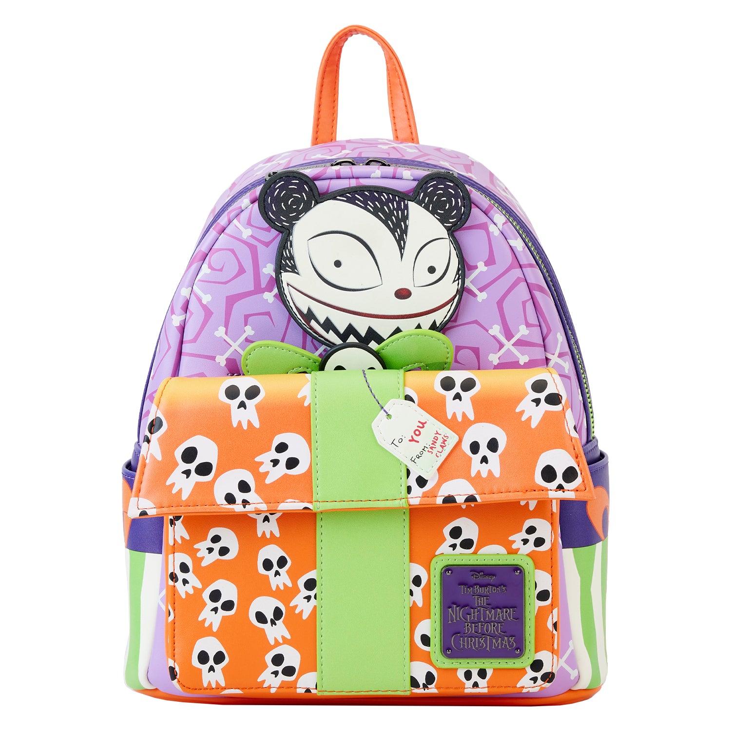 Disney Nightmare Before Christmas Scary Teddy Present Mini Backpack ...