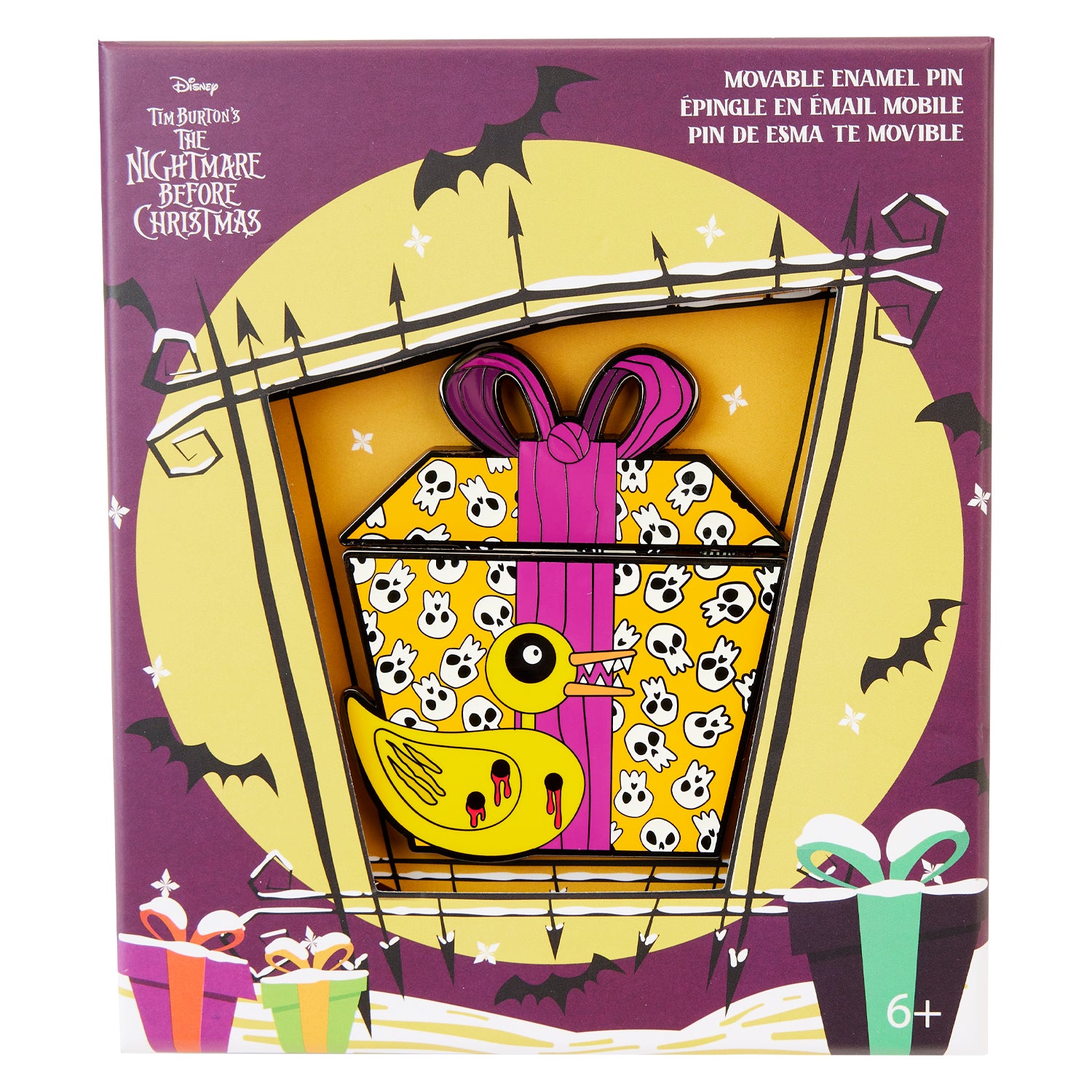 Disney Nightmare Before Christmas Scary Teddy Present 3" Collector Box ...