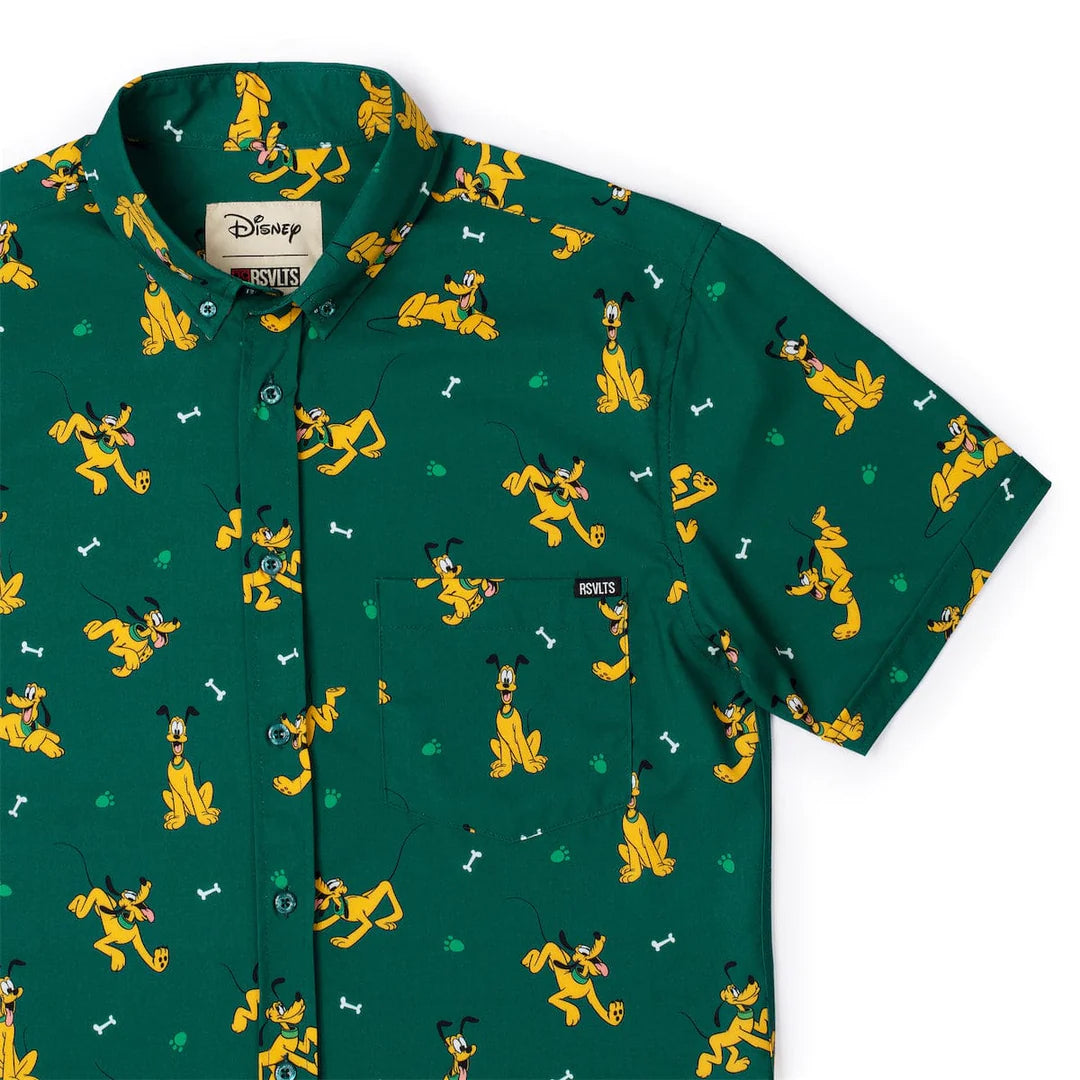 RSVLTS Disney "Pluto on the Green" - KUNUFLEX Short Sleeve Shirt ...