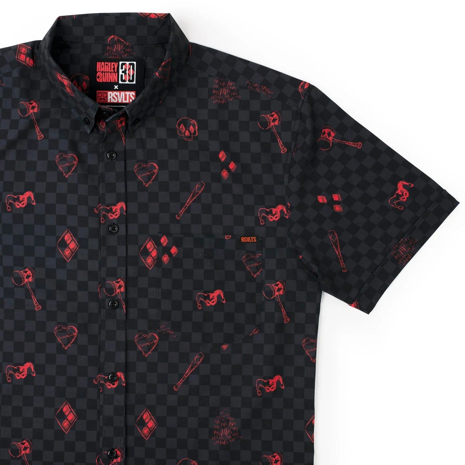 RSVLTS DC Harley Quinn "Jokes on You" - KUNUFLEX Short Sleeve Shirt ...